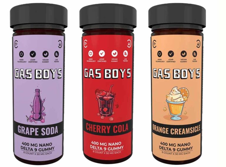 Gas Boys Delta 9 infused Nano Gummies 50mg - Your CBD Source